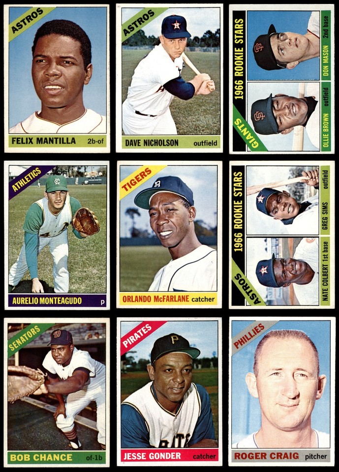 1966 Topps Baseball High Number Complete Set 3.5 - VG+ 7067251 | eBay