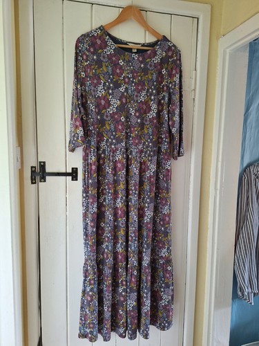 GORGEOUS SEASALT TOR VIEW MAXI DRESS DENSE FLORAL SQUALL SIZE 18 EX CON ...