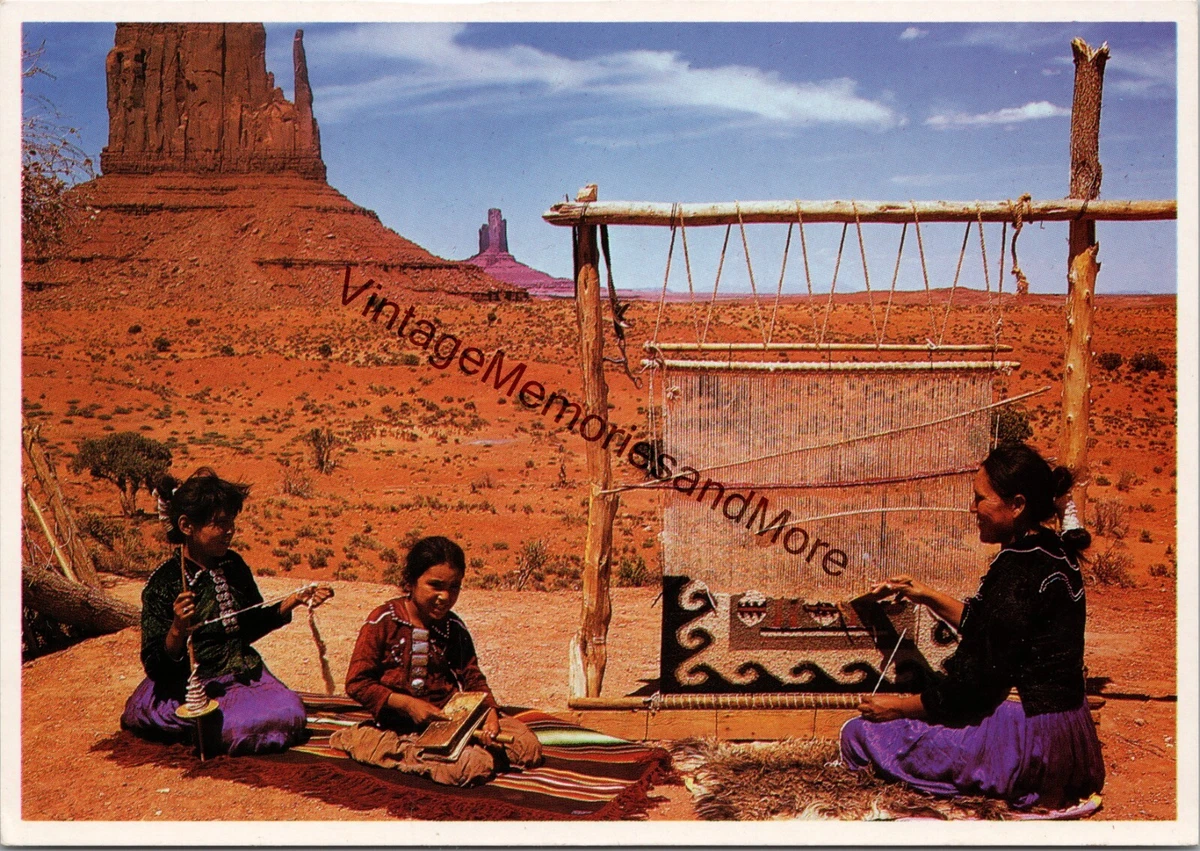 Navajo Women Weaving