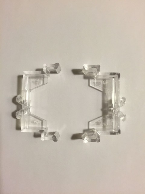 OEM LEVOLOR Kirsch Faux Wood Blind Clear Valance Clips One Pair 1.5 ...