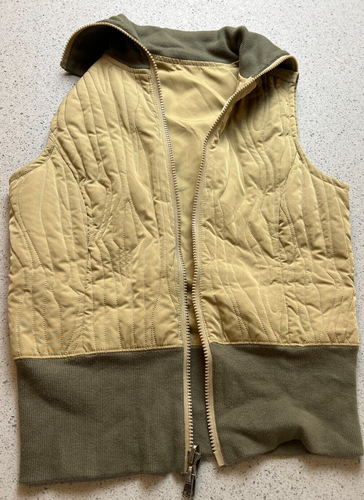 COLUMBIA XCO REVERSIBLE TAN & GREEN SOFT SHELL VEST SZ XS | eBay