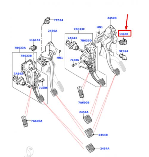 Genuine Land Rover Stop Light Switch LR047598 for sale online | eBay