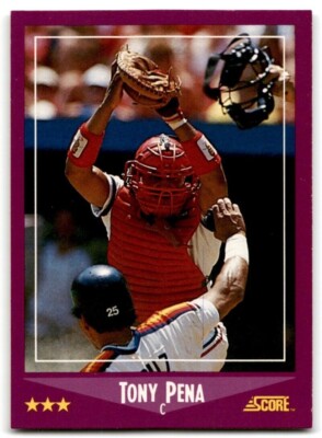 1988 Score #48 Tony Pena Catcher St. Louis Cardinals FREE shipping | eBay