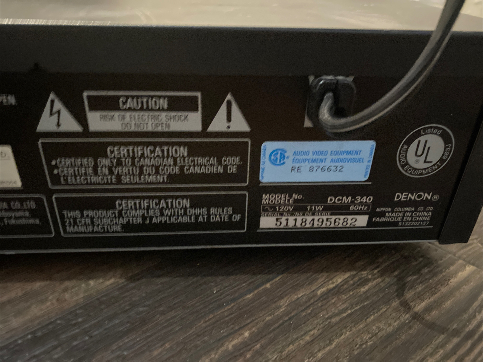 Denon DCM-340 5 CD Carousel Compact Disc Changer Player [NO REMOTE ...