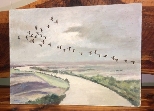 Vintage Oil Painting-Early Texas & NY Listed Artist Chester Snowden On ...