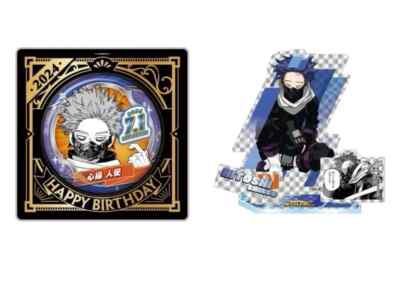 My Hero Academia Hitoshi Shinso 2024 Birthday Acrylic Stand Badge Set ...