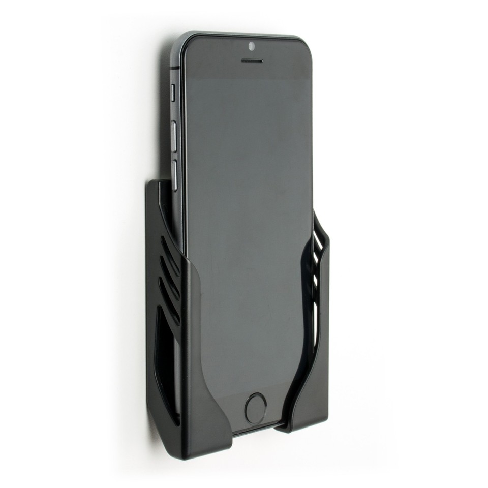 Damage-free Universal Wall Mount; iPhone 12, 11, X, XS, Pro Max, 6/7/8 ...