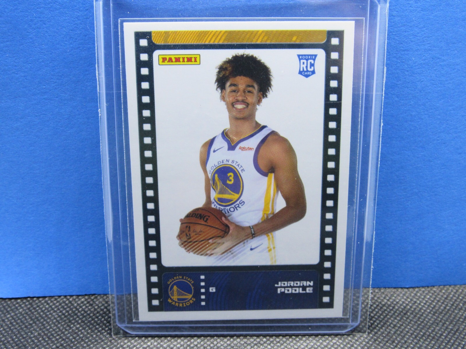 2019 PANINI BASKETBALL JORDAN POOLE BASE ROOKIE CARD # 98 GOLDEN STATE ...