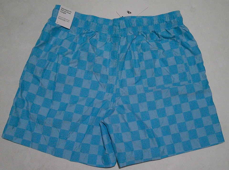 Nike Club Flow Checkered FN3098 447 man blue shorts Brand New $60 | eBay