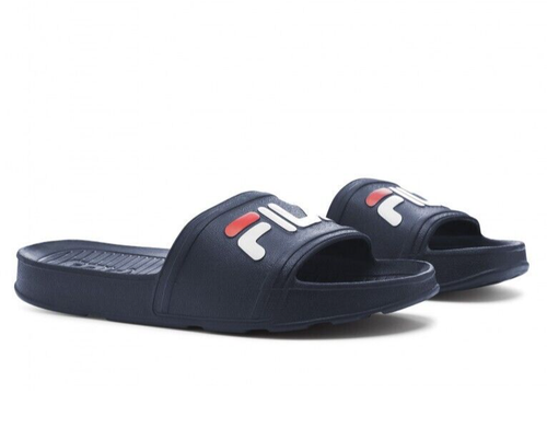 FILA Sleek Slides ST Navy White Red Sandals Kids Size 13 | eBay