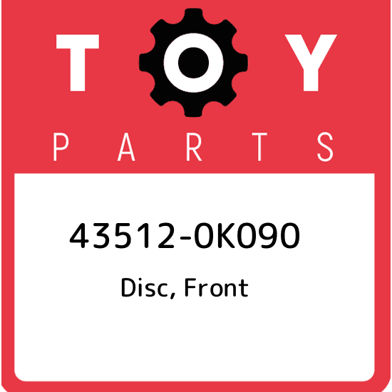 43512-0k090 Toyota Disc Front 435120K090 Genuine OEM Part for sale ...