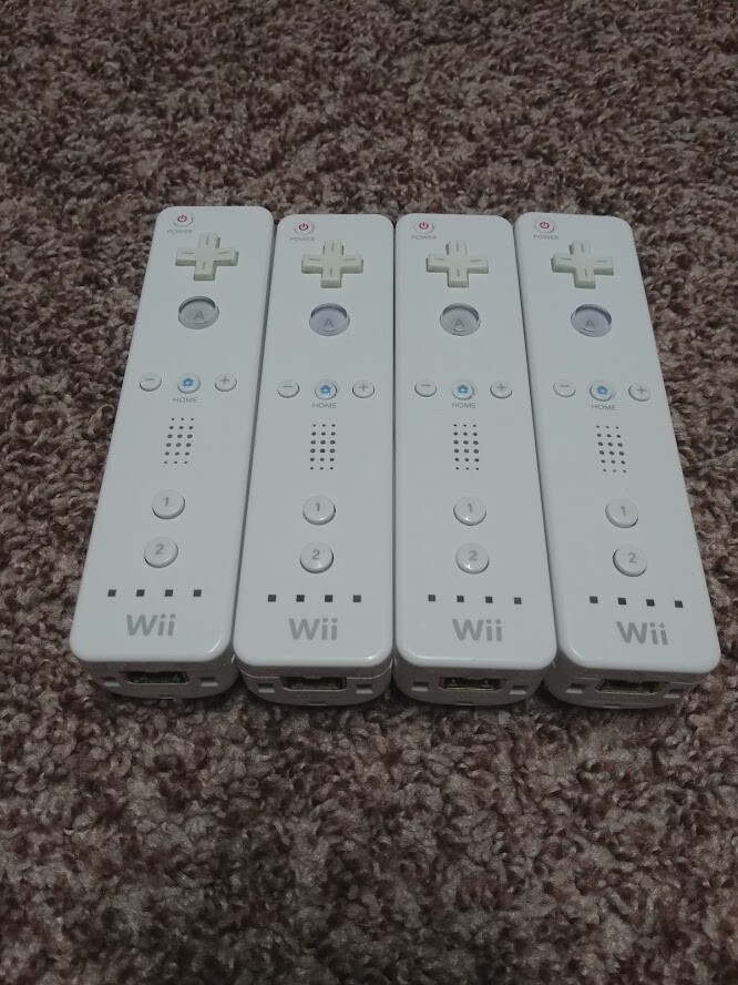 Lot of 4 3 2 1 OEM Nintendo Wii Remote WiiMote Original Official ...