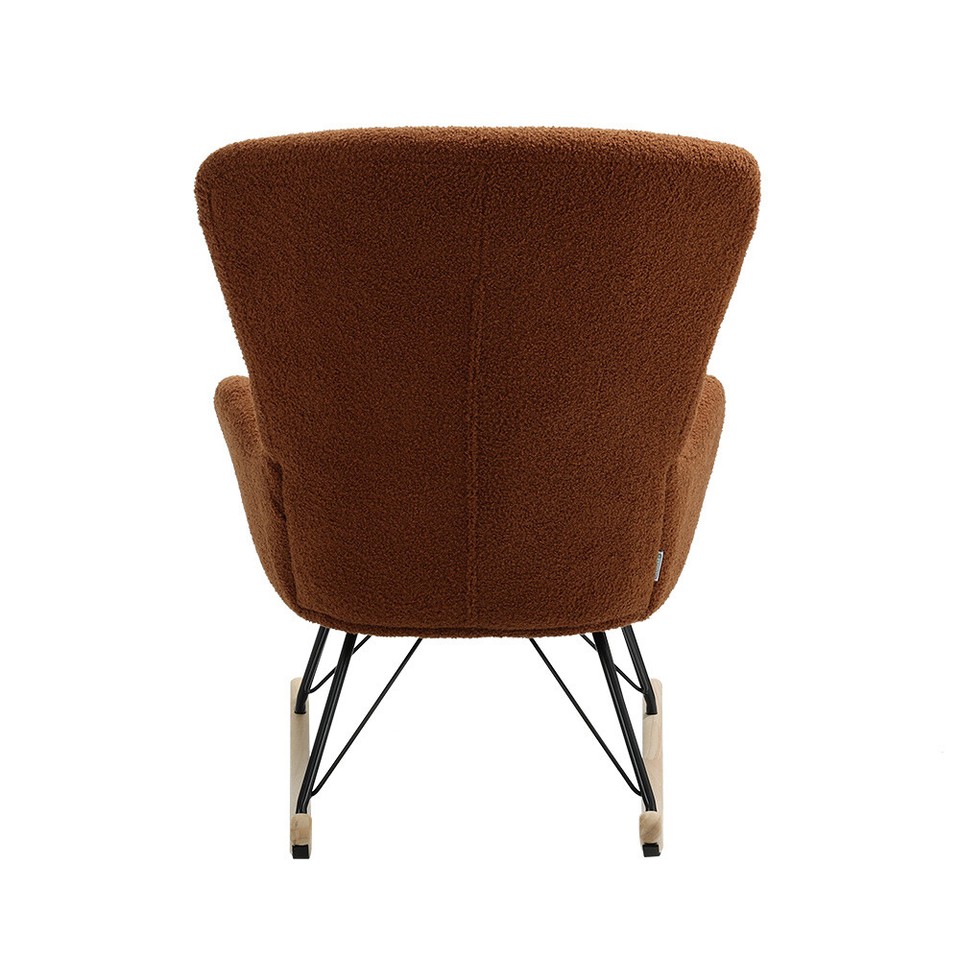 Modern Single Sofa Rocking Chair Garden Sun Lounger Recliner Armchair ...