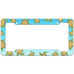 Sea Turtle Ocean Pattern License Plate Frame | eBay