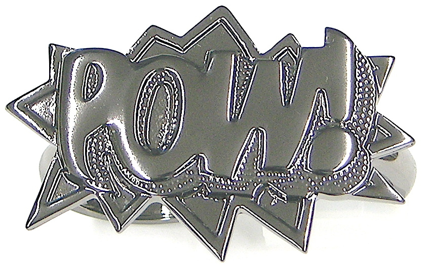 POW Metal Rings New Rhinestones Or Solid One and Two Finger Style ...