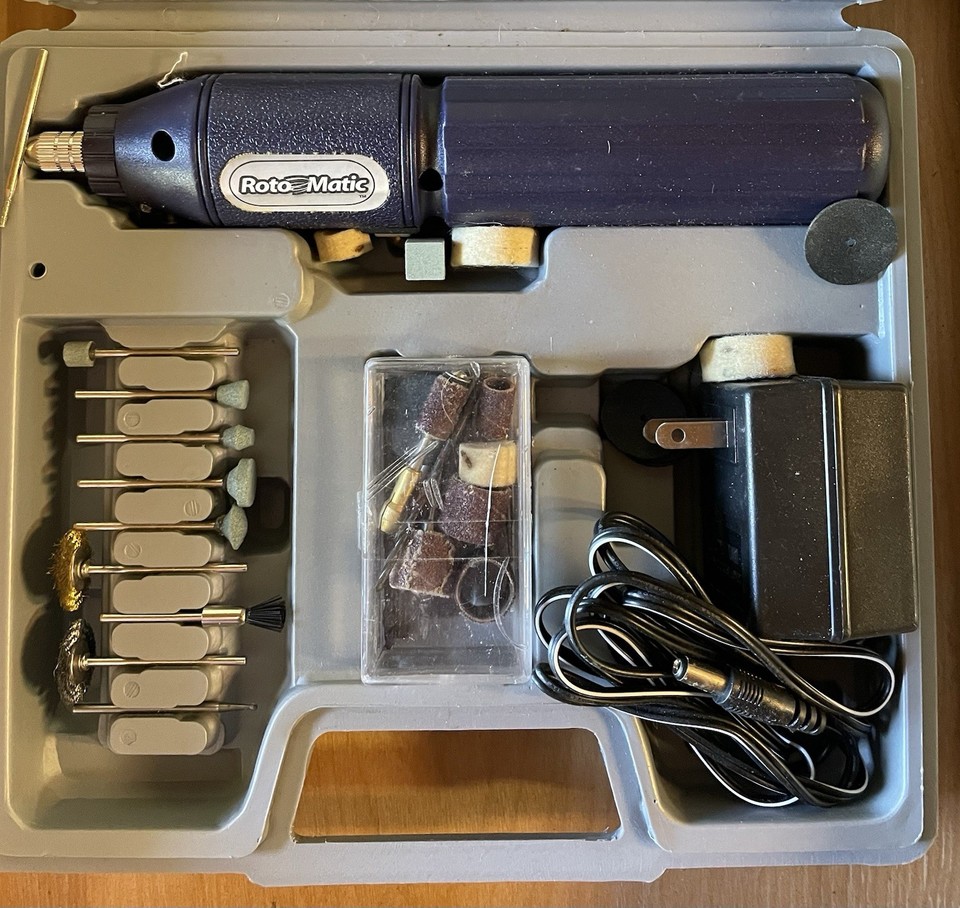 Roto Matic High Speed Rotary Tool Kit With Case And Many Accessories | eBay