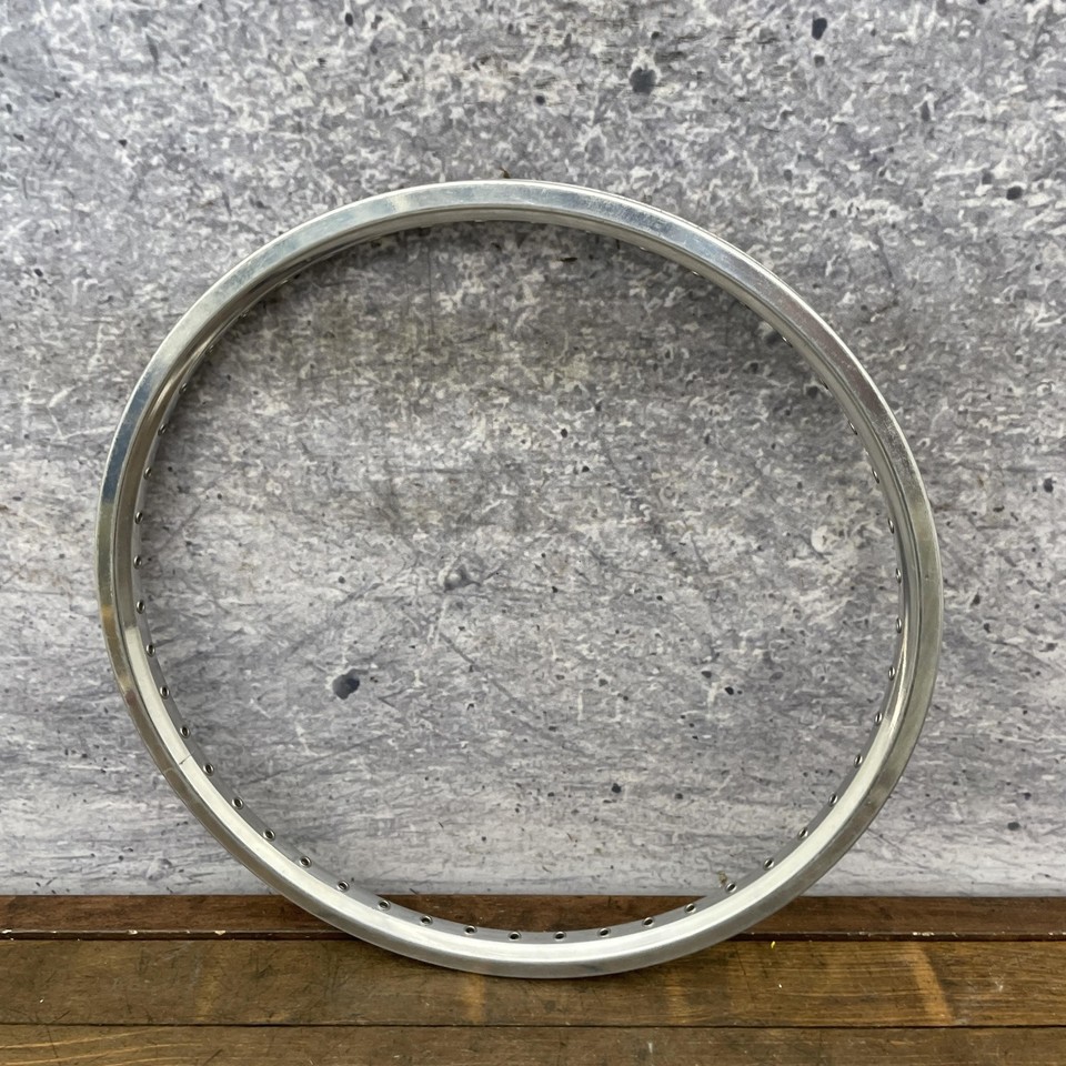 Alloy 20in BMX Rim 48h Freestyle Double Wall NOS Silver 25mm Schrader ...