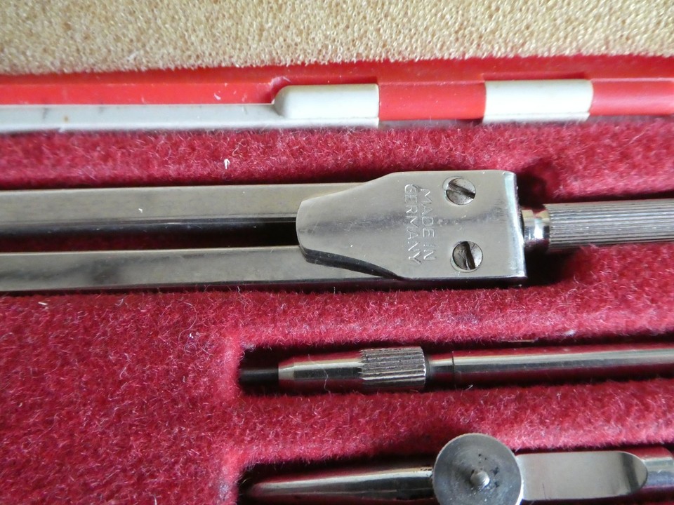 VINTAGE GERMAN MADE ARCUS 115T TECHNICAL DRAWING INSTRUMENTS IN CASE ...