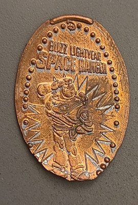 RARE Disney Paradise Pier Buzz Lightyear Disneyland Elongated Penny ...