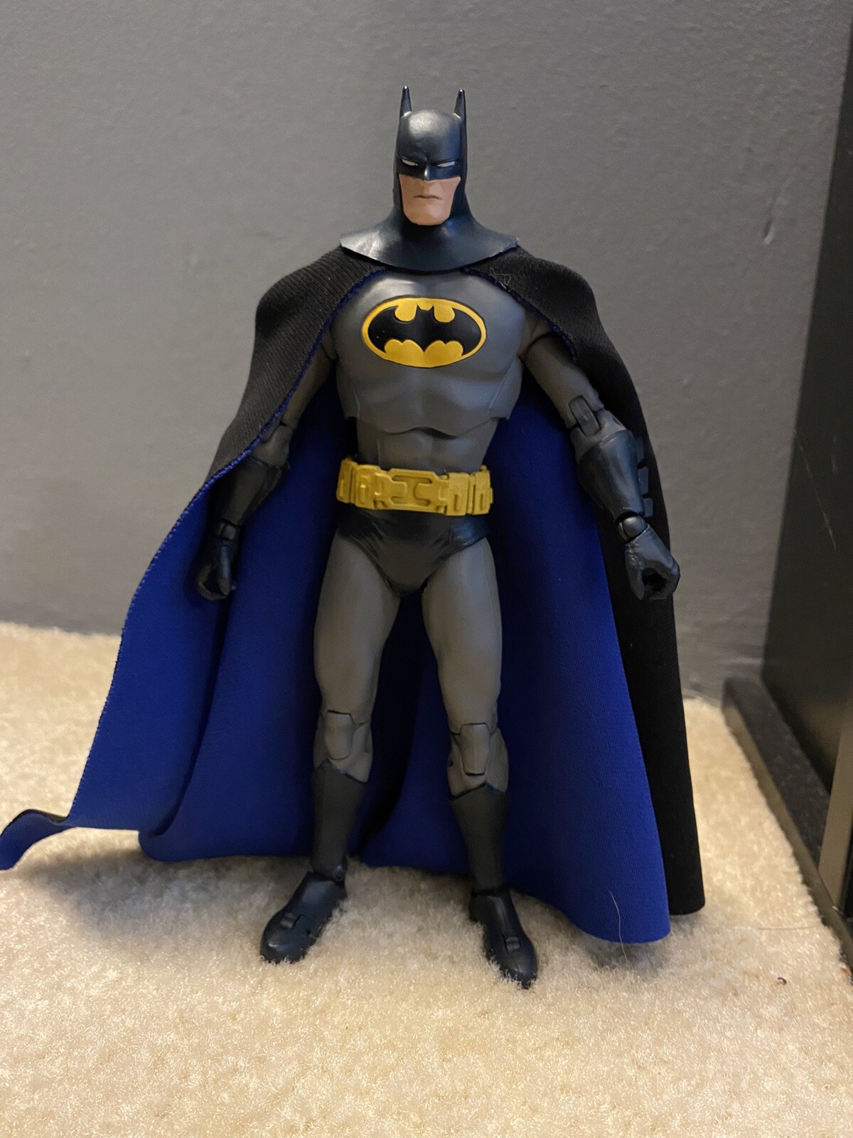 Custom Batman Animated Cloth Cape For 1:12 Dc Multiverse/ Mcfarlane ...