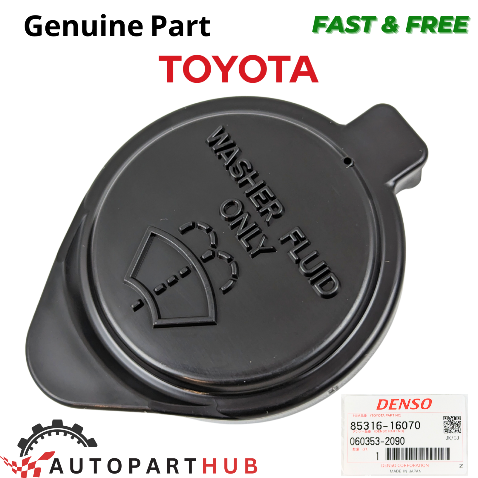 GENUINE TOYOTA LEXUS DENSO WINDSHIELD WASHER FLUID RESERVOIR CAP OEM ...
