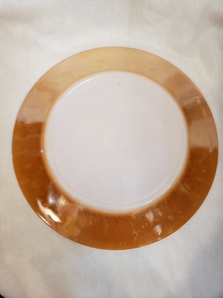 Fire King Luster Ware Peach Oven Ware Replacement 9" Dinner Plate ...