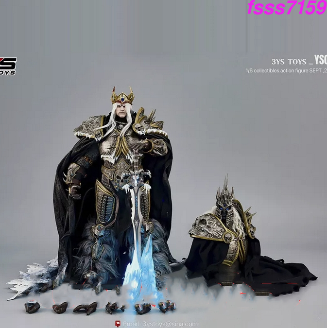 3YS TOYS Lich King Action Figure Model Pre-order 1/6 Scale Led Light EX ...