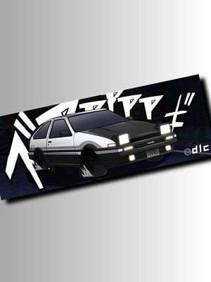 Ae86 Kansei Dorifto Initial D, Car Vinyl Waterproof Sticker, Car Decal ...