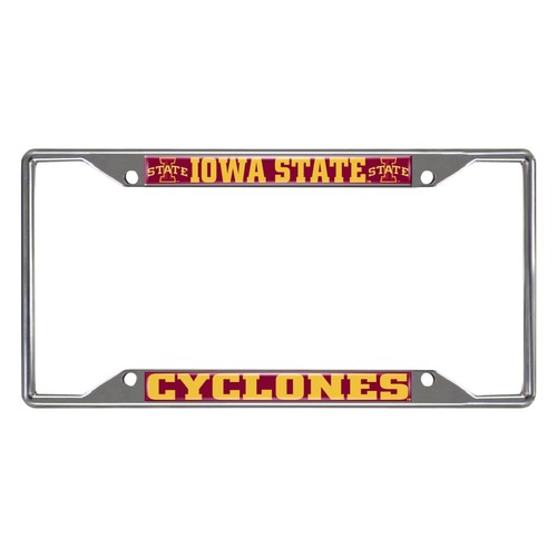 Fanmats NCAA Iowa State Cyclones Chrome Metal License Plate Frame | eBay