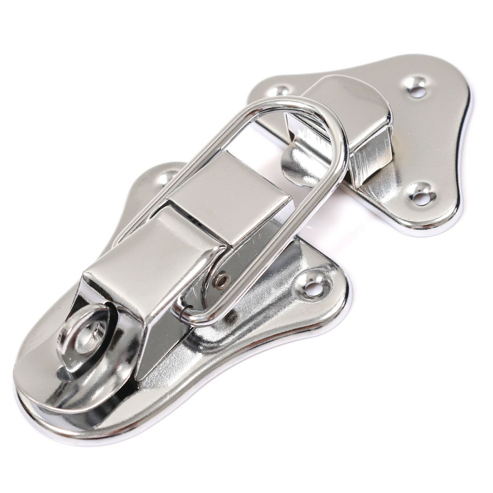 10 x CHROME 95mm CASE CATCH LOCK Toggle Snap Clip Trunk Chest/Box ...