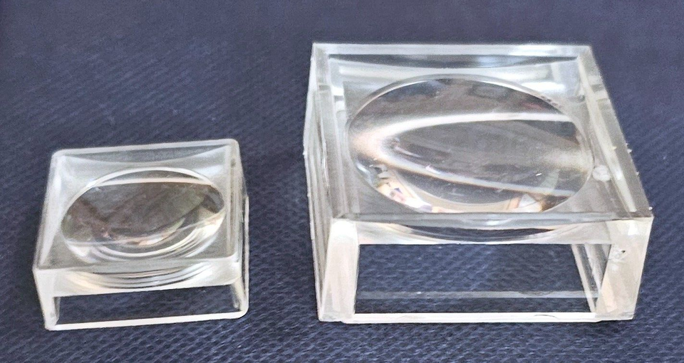 Pair of Square Plastic Magnifiers | eBay