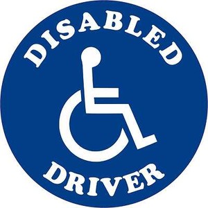 Disabled Driver Disability Car Parking STICKER / VINYL DECAL | eBay