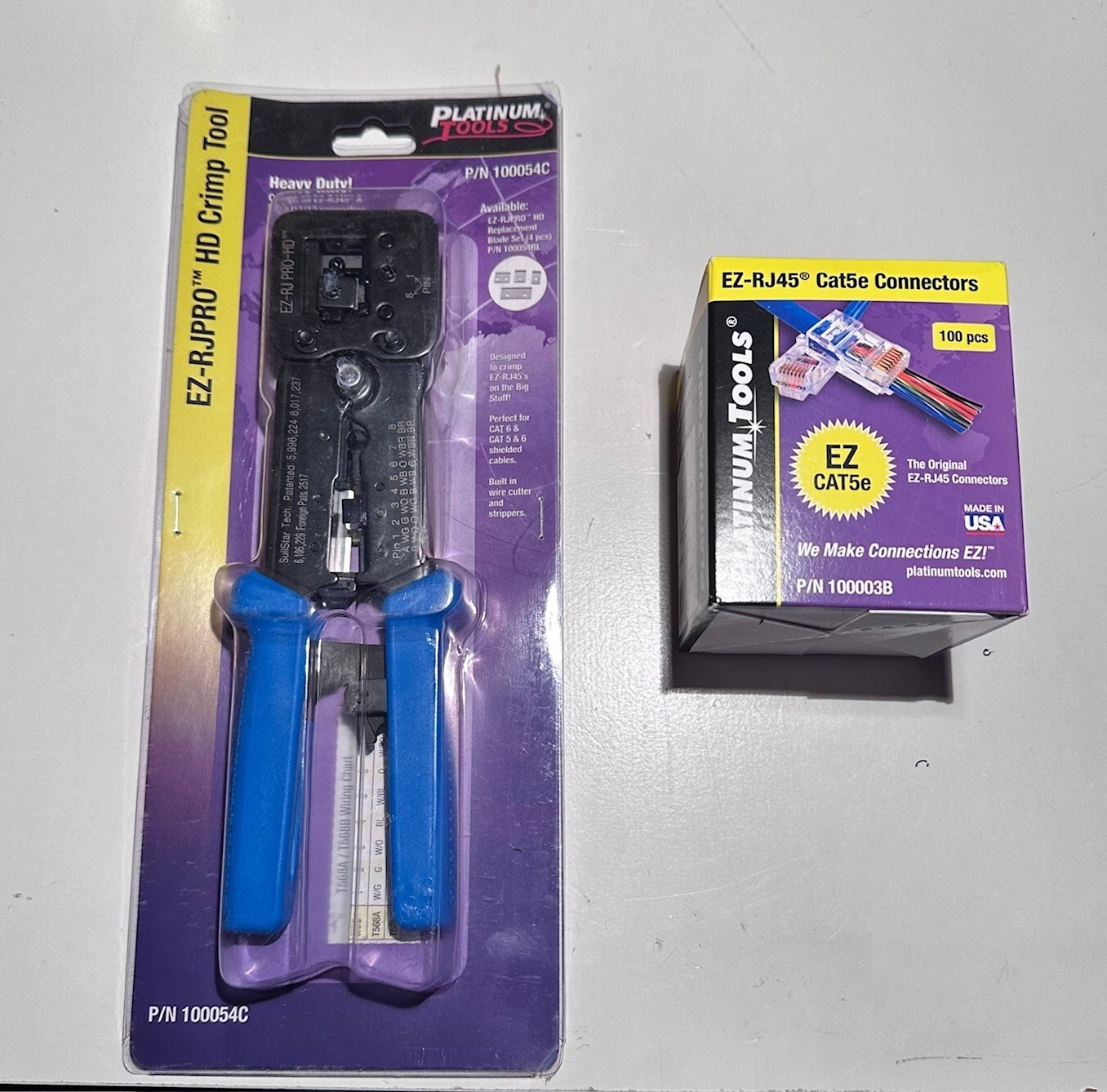 Platinum Tools EZ-RJPRO HD Crimp Tool 100054C with 100 connectors ...