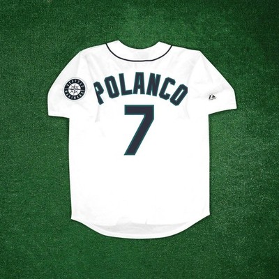 Jorge Polanco 1994 Seattle Mariners Men's Home White Jersey w/ Team ...