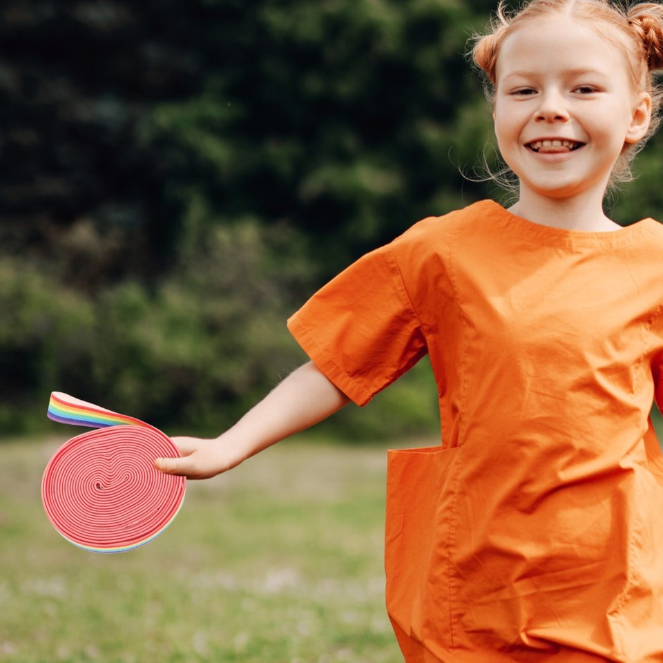 Indoor and Outdoor Toys Fitness Rope Chinese Elastics Game Skipping ...