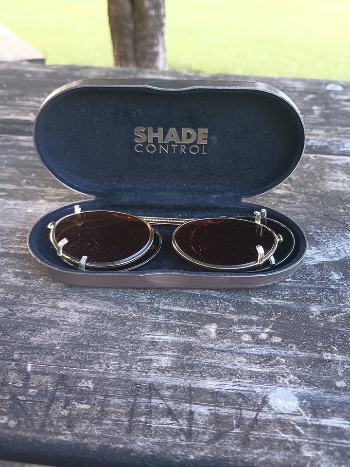 2 Shade Control Sunglass Clip-ons W/ Box | eBay