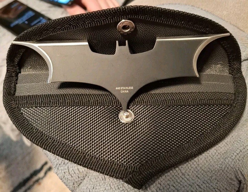 Batman Batarang Stainless Steel DC The Dark Knight Replica Metal Black ...