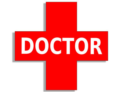 4" doctor red cross bumper sticker decal | eBay