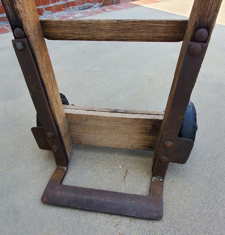 Hamilton Hand Truck Dolly Antique Vintage, Wood and Metal | eBay