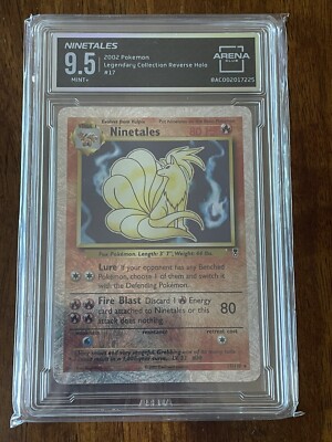 2002 Pokemon Legendary Collection Ninetales Reverse Holo #17 Arena Club ...