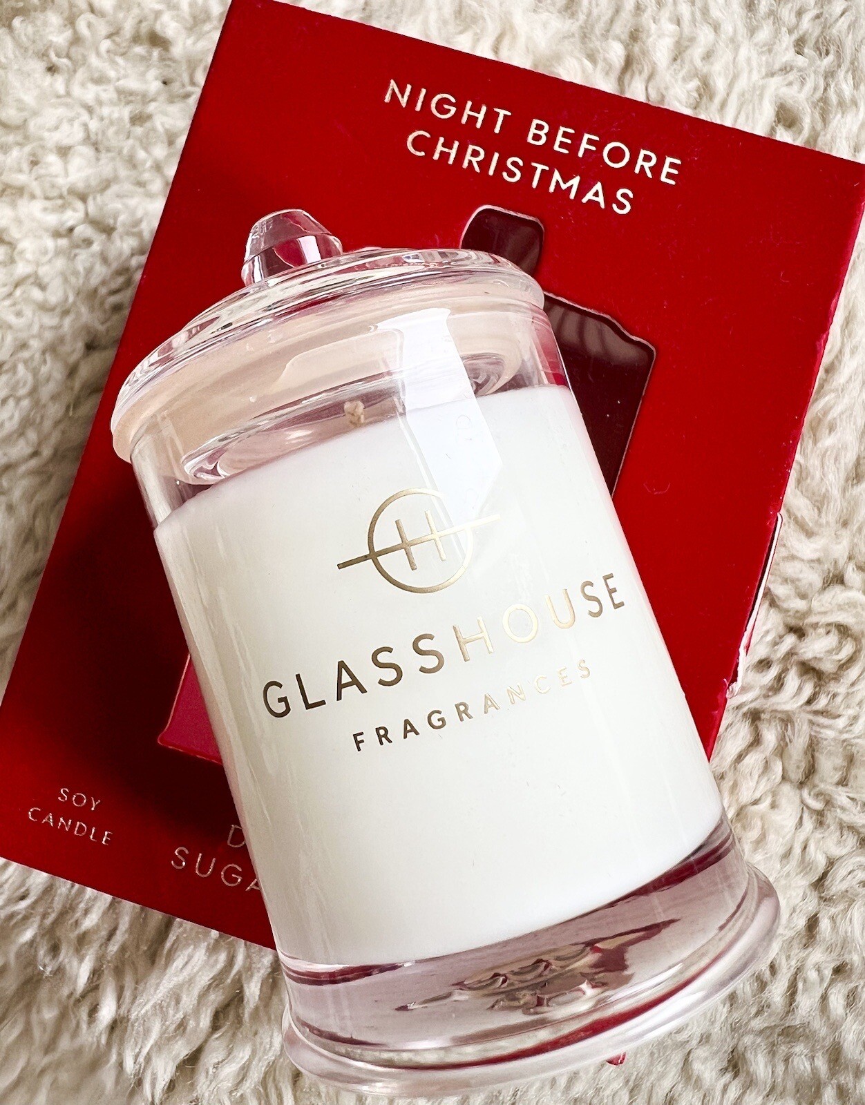 BRAND NEW GLASSHOUSE NIGHT BEFORE CHRISTMAS DANCING SUGAR PLUMS CANDLE ...