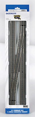Bachmann 44138 HO Scale E-Z Track Command #6 Right Hand Crossover with ...