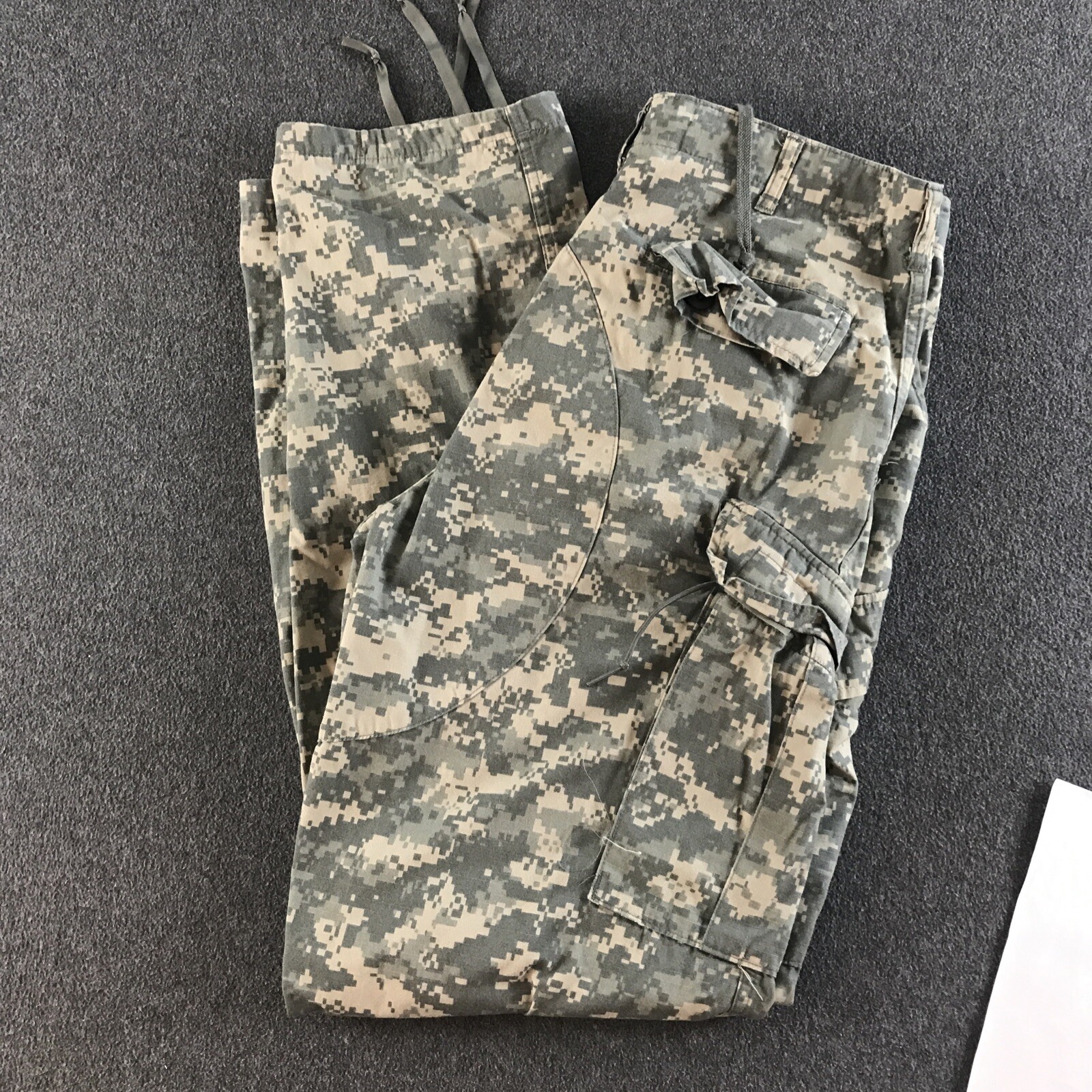 US Army Digital Camo Pants Mens Medium X-Long ACU Trousers Combat Adult ...