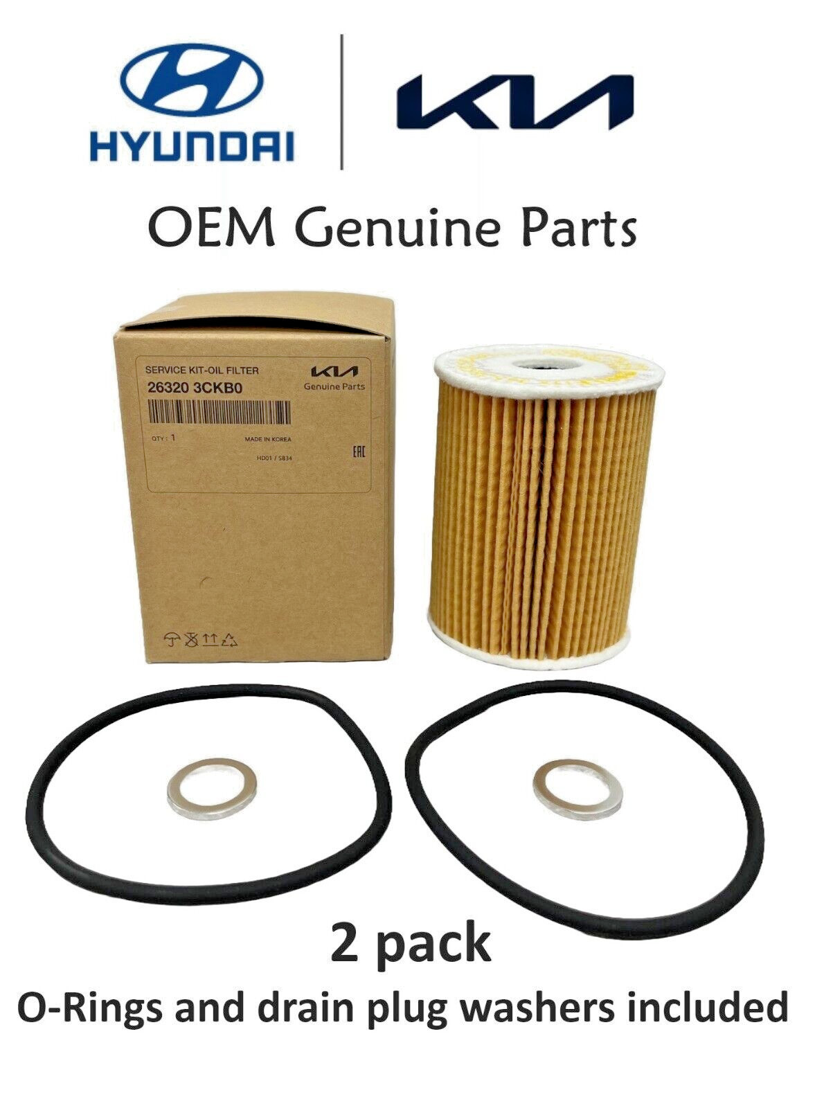 HYUNDAI 26320-3CKB0 - Cross reference oil filters