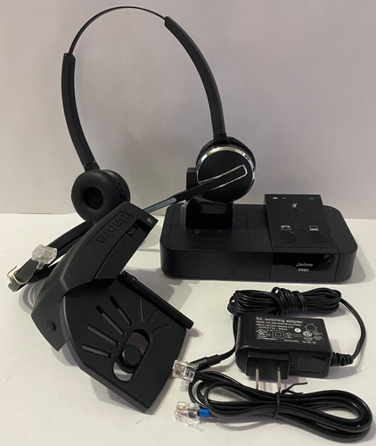 Jabra PRO 9450 Duo Wireless Headset w/ GN1000 Remote Handset Lifter ...