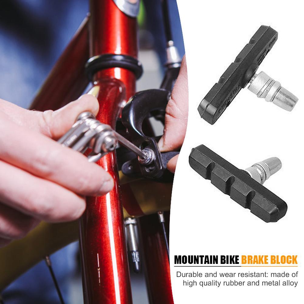 8Pcs MTB Mountain Road Bike Brake Block Rubber Bicycle Cycling V-brake ...