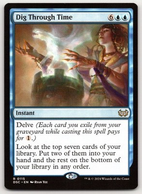 Dig Through Time - Commander Duskmourn - Rare - MTG - Magic - Near Mint ...