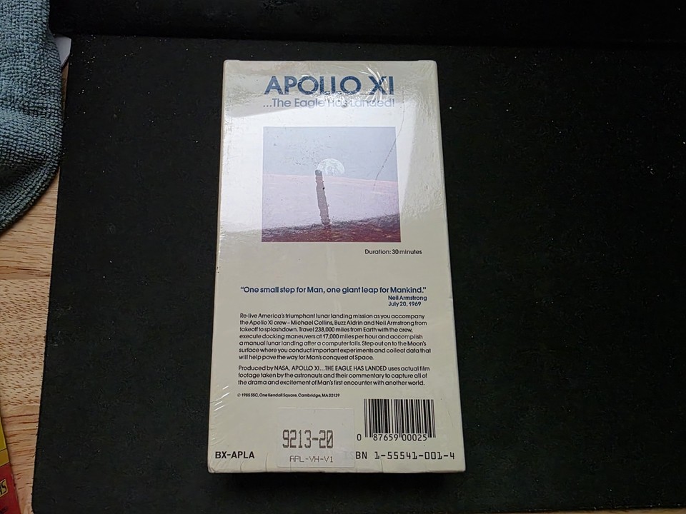 Apollo XI: The Eagle Has Landed VHS 1985 NASA Moon Lunar Landing Buzz ...