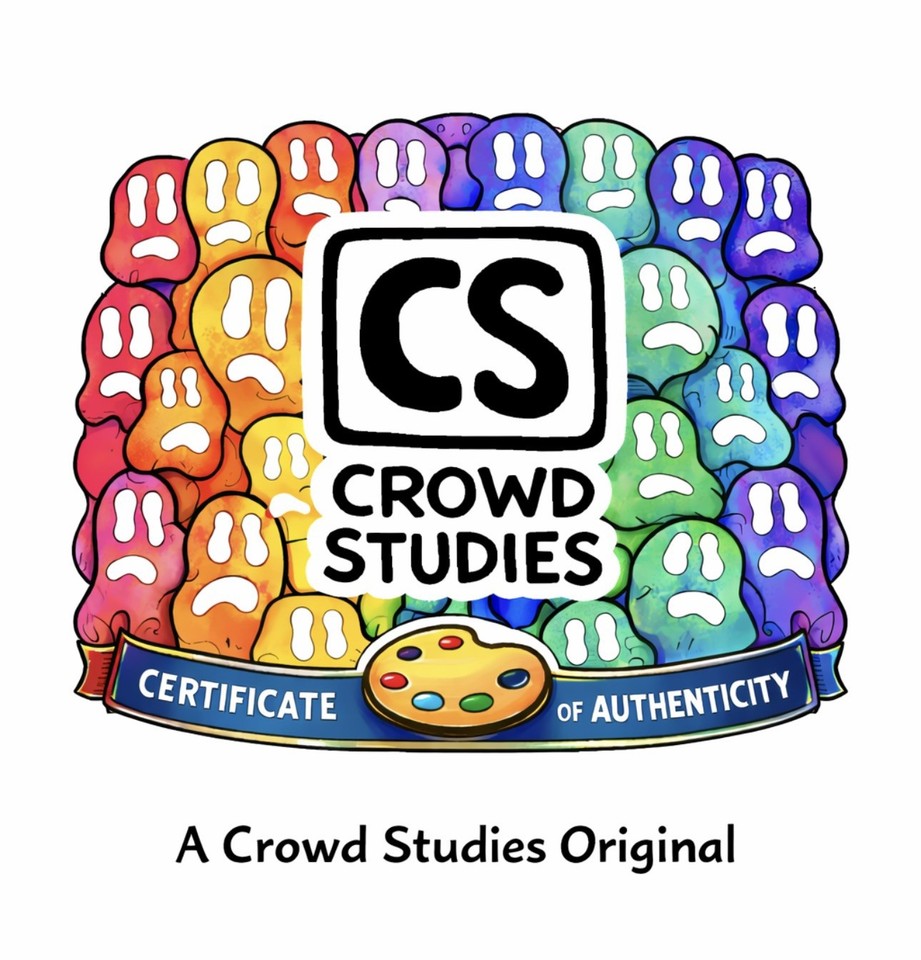 Crowd Studies – Violet Ghouls | Original Acrylic Painting 24x36 Canvas ...