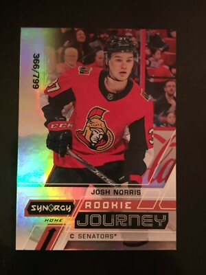 JOSH NORRIS RC 2020-21 UD Synergy HOME Rookie Journey #RJ-JN #/799 ...
